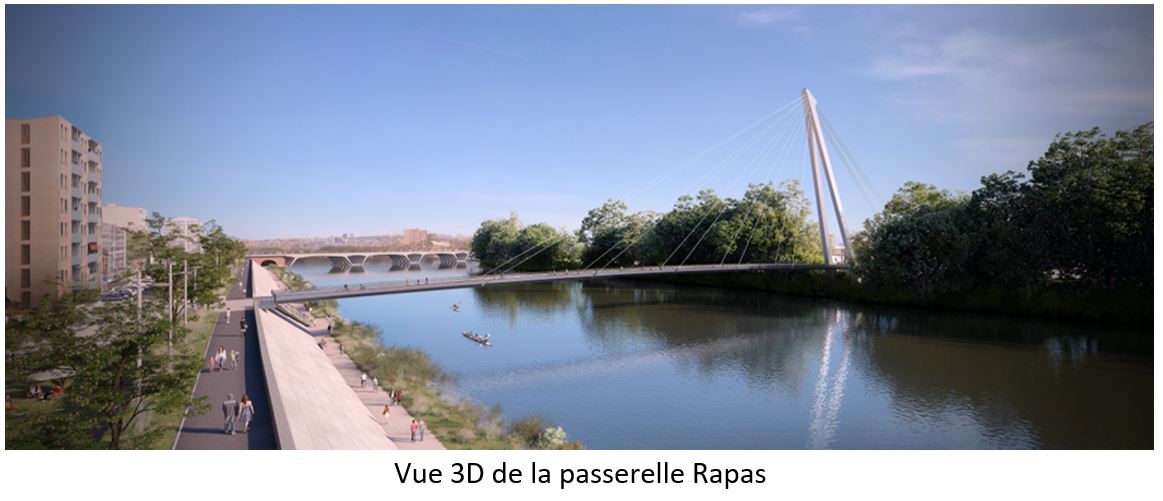 Opérations de conception-réalisation des passerelles EMPALOT et RAPAS ...